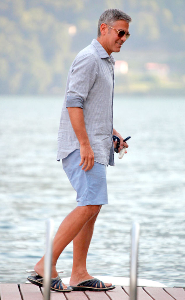 George Clooney From Skinny Dipping Celebs E News