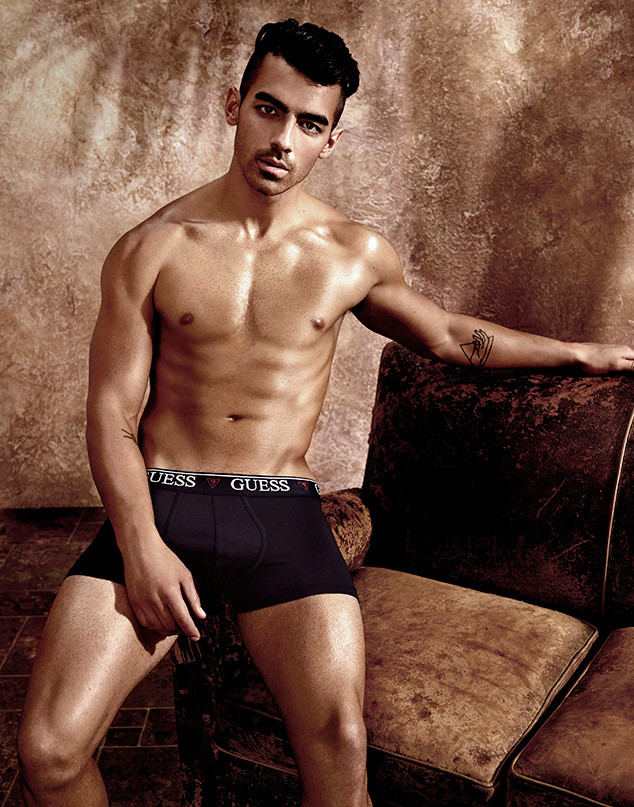Guess Who From Joe Jonas And Charlotte Mckinneys Guess Underwear Campaign E News