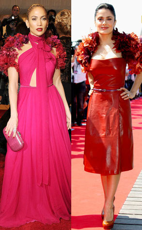 Jennifer Lopez And Salma Hayek From Bitch Stole My Look E News