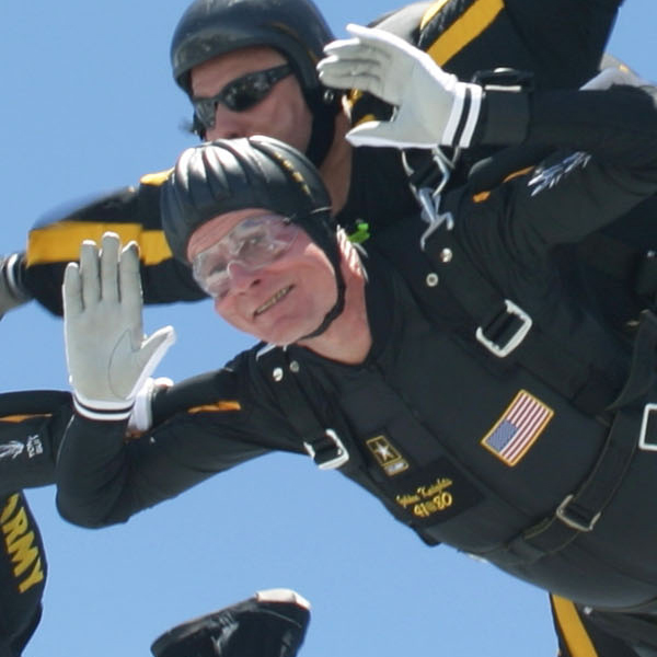 President George H.W. Bush Skydives on 90th Birthday!