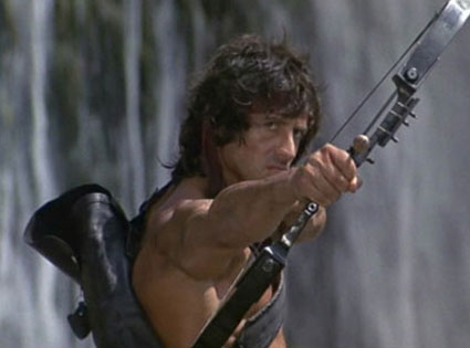Sylvester Stallone, Rambo from Bull's-Eye: Hollywood's Bows & Arrows ...