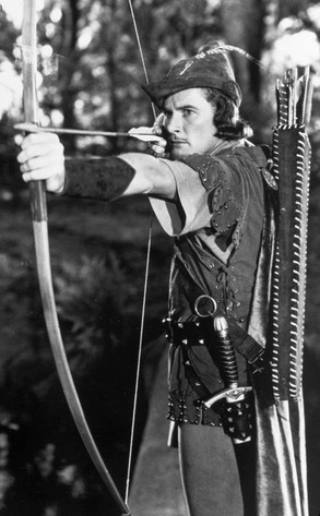 Errol Flynn, Robin Hood from Bull's-Eye: Hollywood's Bows & Arrows | E ...