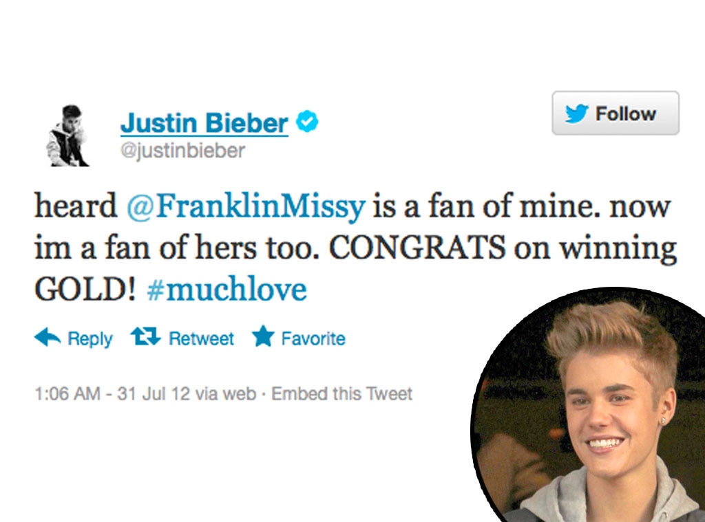 Justin Bieber from Best Olympic Tweets: London 2012 | E! News