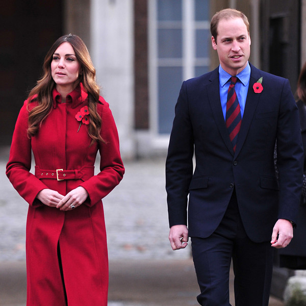 Kate Middleton Looks Tiny in Poppy Day Red Coat - E! Online