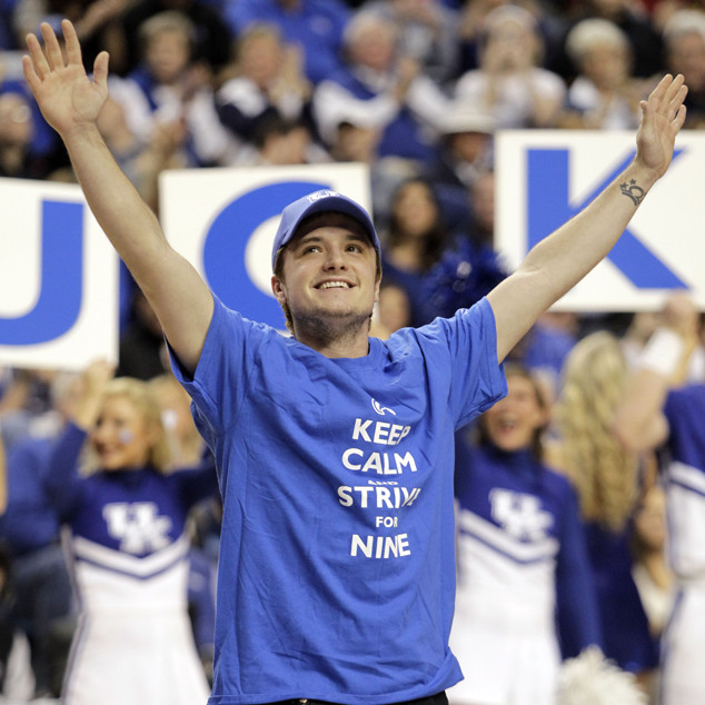 Josh Hutcherson Gets Mockingjay Salute at Kentucky Game - E! Online