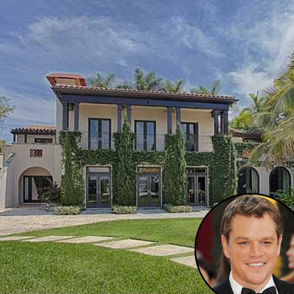 Matt Damon Lists Miami Home for $20 Million