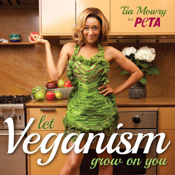 See Tia Mowry Wear Nothing but Lettuce for New PETA Ad