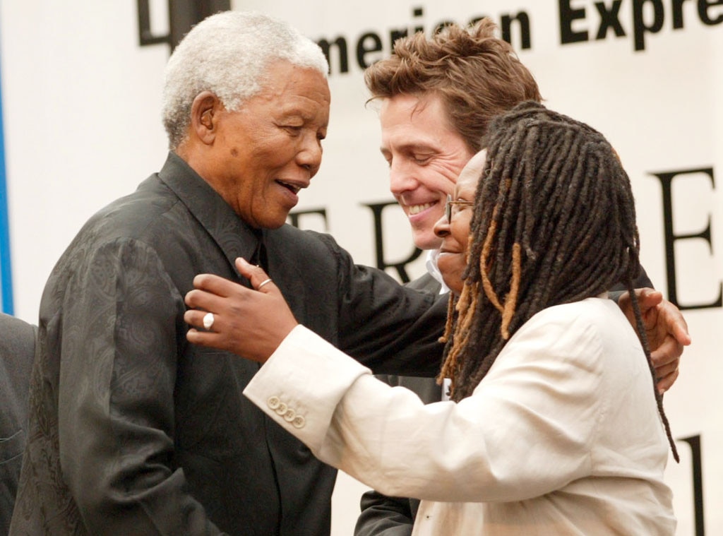 Hugh Grant & Whoopi Goldberg from Nelson Mandela's Famous Friends | E! News