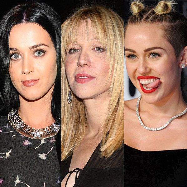 Courtney Love Praises Miley Cyrus, Slams Katy Perry - E! Online