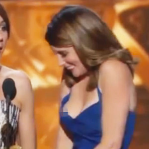 Emmys Wardrobe Malfunction Tina Fey Suffers Nip Slip Onstage E News