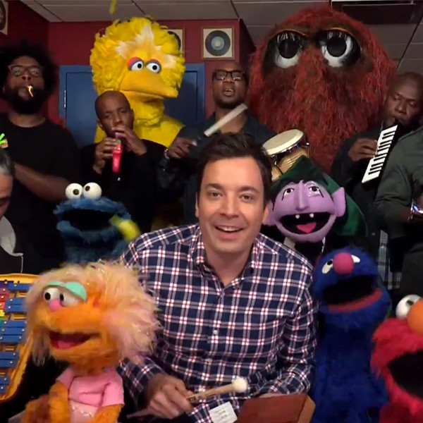 Jimmy Fallon and The Roots Perform With Sesame Street Gang!