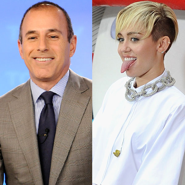 Matt Lauer: Miley's No Sex After 40 Comment Was "Funny" - E! Online