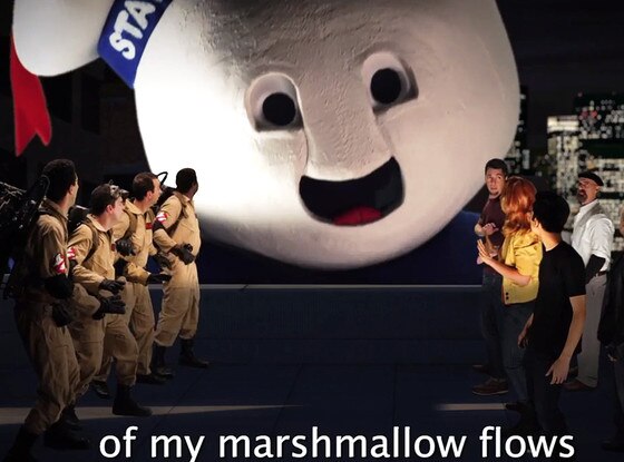 Watch: Do Ghostbusters or MythBusters Bust Out Better Rhymes? | E! News