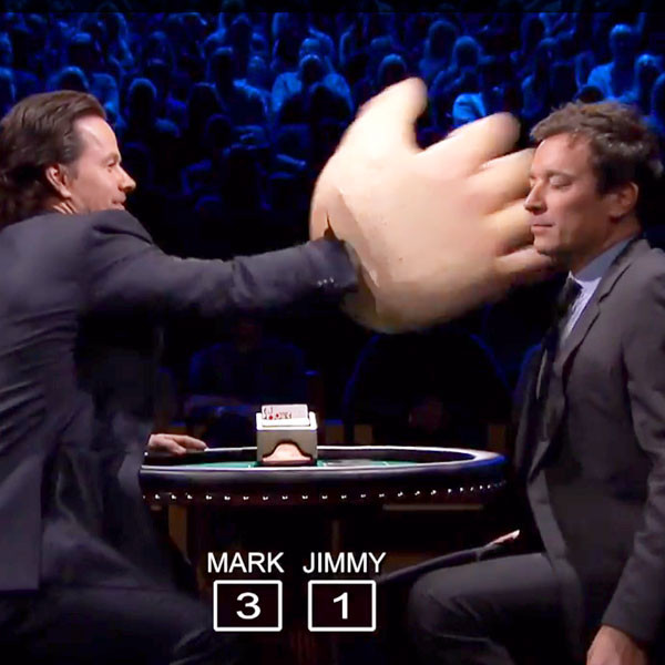 Mark Wahlberg & Jimmy Fallon Play Slapjack, Hit Each Other: Watch Now!
