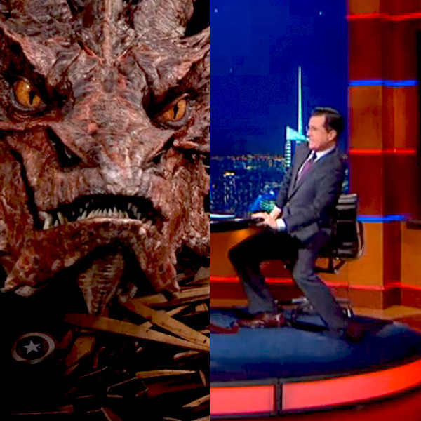 Stephen Colbert Interviews Hobbit's Smaug, Who's VERY Funny! - E! Online