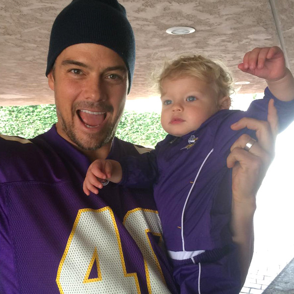 Josh Duhamel and Fergie Celebrate Game Day With New Baby Axl Pics - E ...
