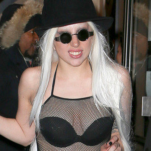 Lady Gaga Wears A Sheer Stripper Costume In Freezing Cold Nyc E News