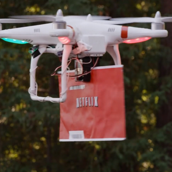 Netflix Mocks Amazon With Drone Delivery Commercial