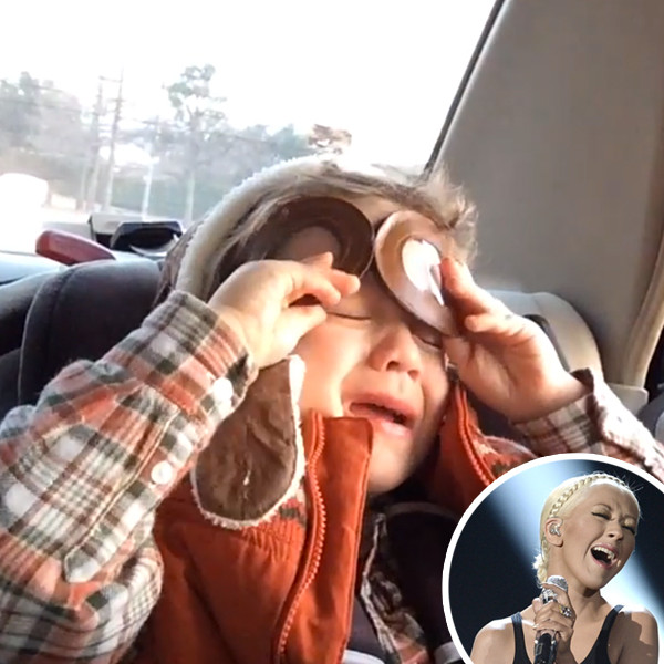 Watch: Emotional Little Boy Cries During "Say Something"