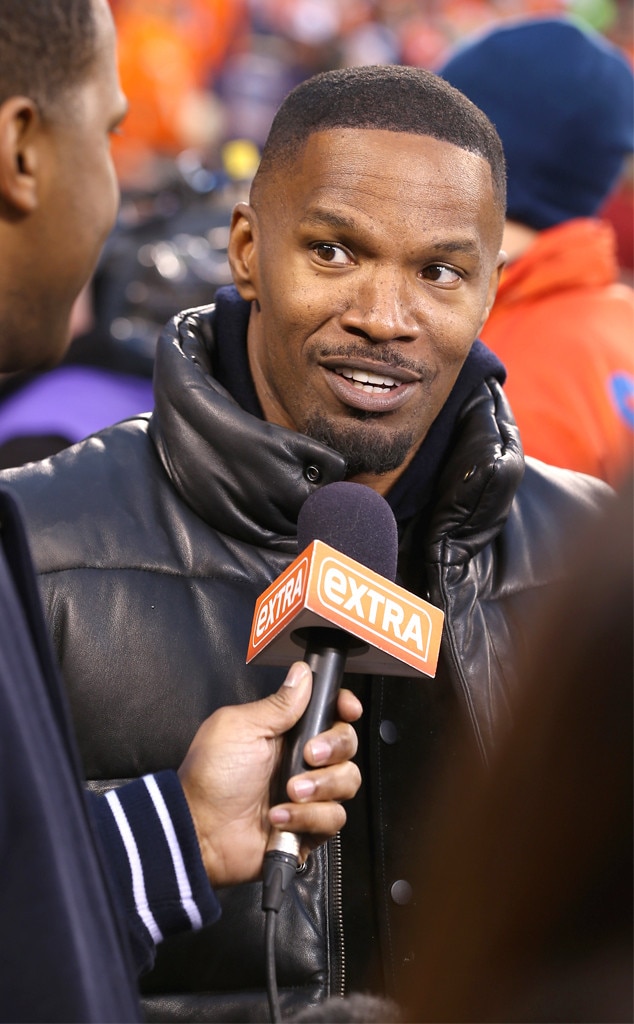 Jamie Foxx From See The Stars At The 2014 Super Bowl E News