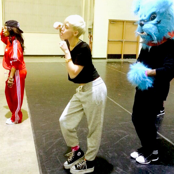 Miley Cyrus Shares BTS Video, Pics From Bangerz Tour Rehearsals
