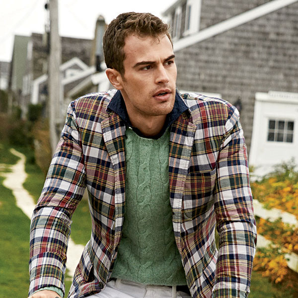 Theo James Models Preppy Looks for GQ - E! Online