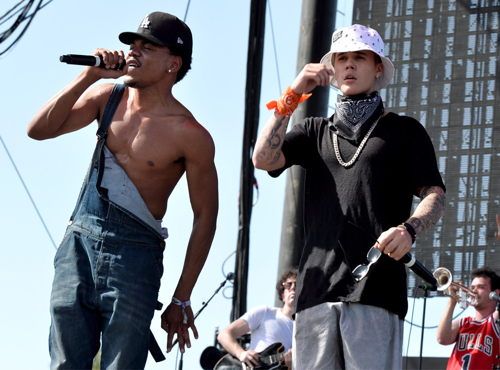 Justin Bieber Makes Surprise Appearance at Coachella With Chance the ...