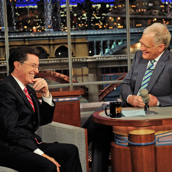 Watch: Stephen Colbert Stops By The Late Show - E! Online