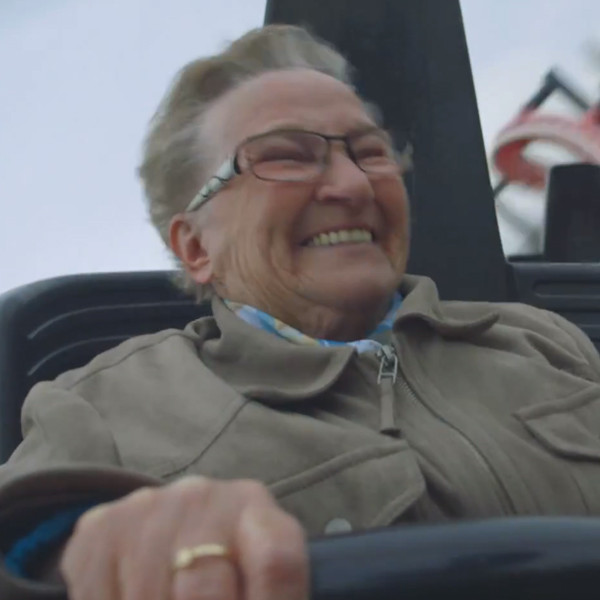 Watch a Grandma Ride Her First Roller Coaster!