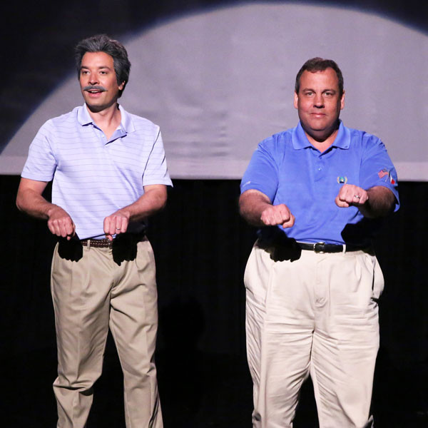 Watch Jimmy Fallon and Chris Christie Perform Evolution of Dad Dancing