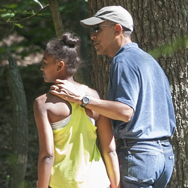 President Obama Takes a Hike With Sasha, Malia Visits Disneyland - E ...