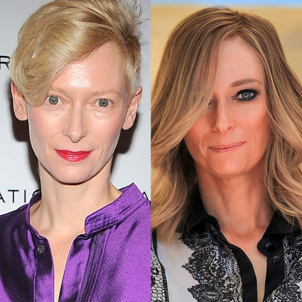 Tilda Swinton Is Unrecognizable With Long Hair & Heavy Makeup - E! Online