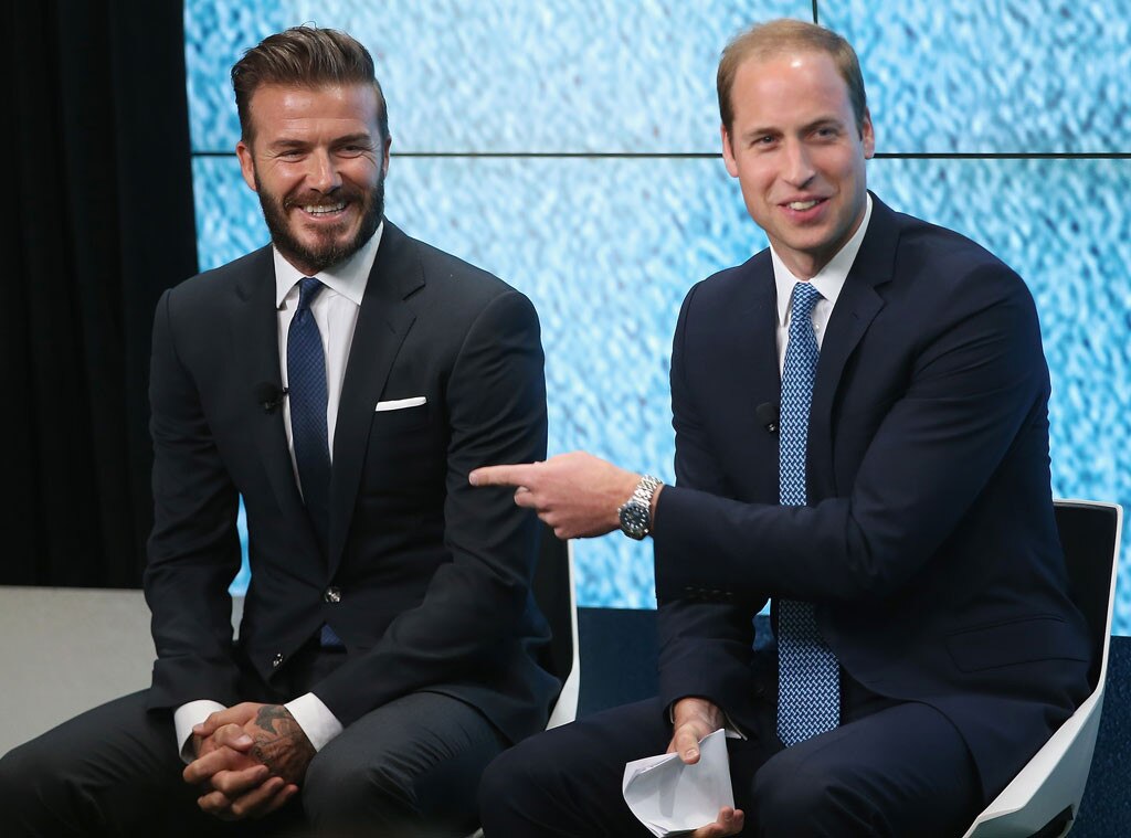 David Beckham & Prince William from Stars Meeting Royals