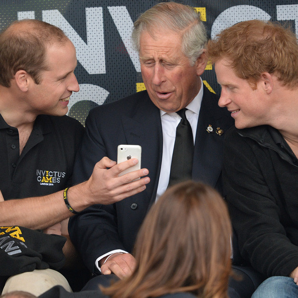 What Is Prince William Showing His Dad and Brother?! - E! Online