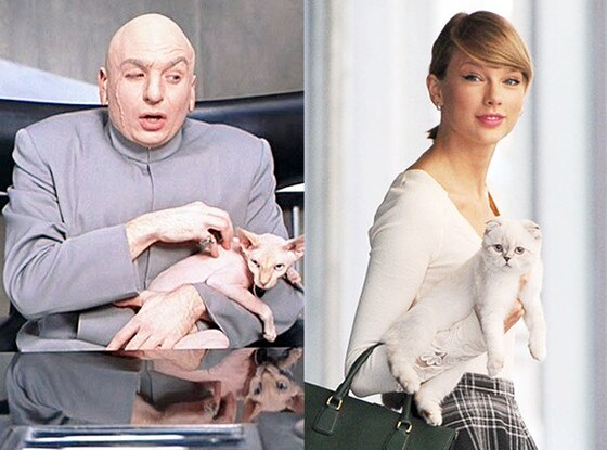 Taylor Swift Realizes She's This Close to Turning Into Dr. Evil, Right ...