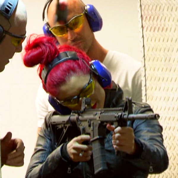 Eva Marie Has a Gun Mishap at Shooting Range—See the Clip!