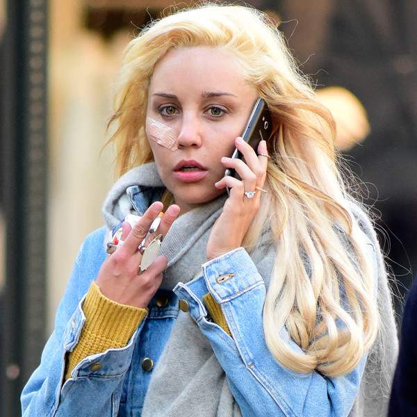 Amanda Bynes Spotted in NYC With Band-Aid on Face - E! Online