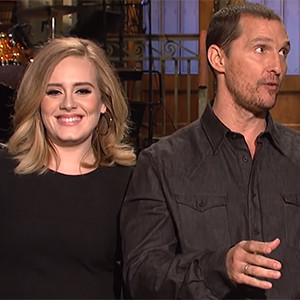Adele Says ''Hello'' in SNL Promo With Matthew McConaughey