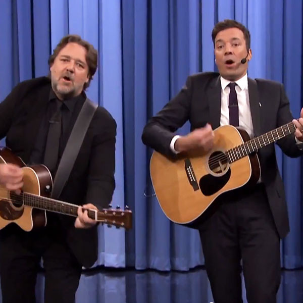 Watch Jimmy Fallon and Russell Crowe Sing ''Balls in Your Mouth''