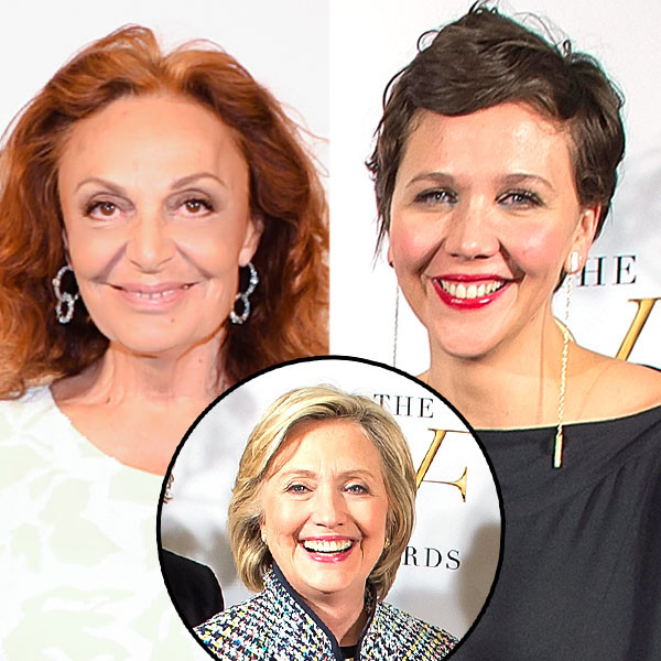 Maggie Gyllenhaal, DVF Share Support for Hillary Clinton: Watch!