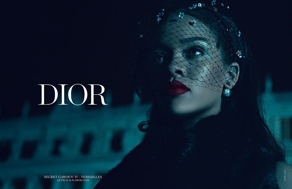 Rihanna Gets Sexy in the Palace of Versailles for Dior Secret Garden ...