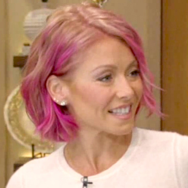 Kelly Ripa Dyes Hair Pink, Shocks Michael Strahan: Watch Now!