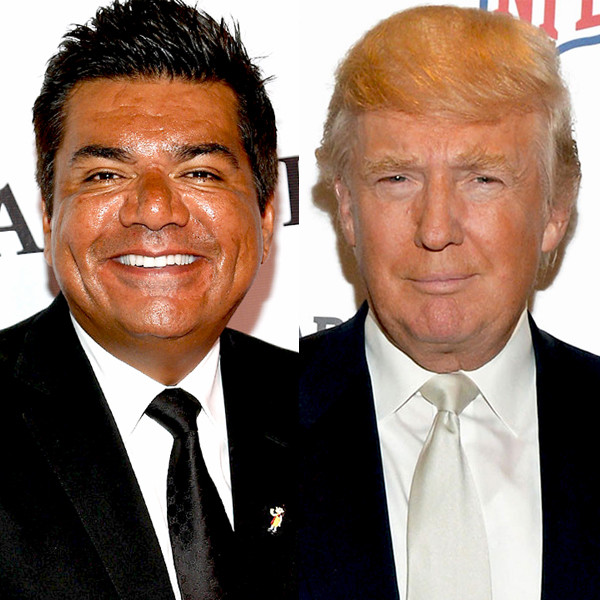 George Lopez Leads Crowd in Anti-Donald Trump Chant