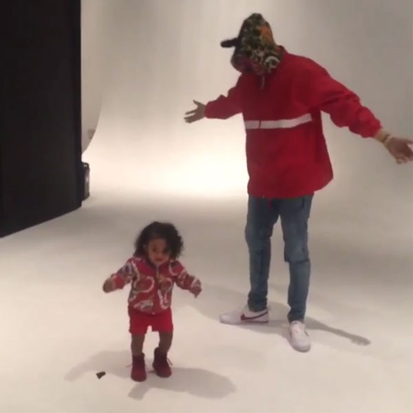 chris brown kid dancing
