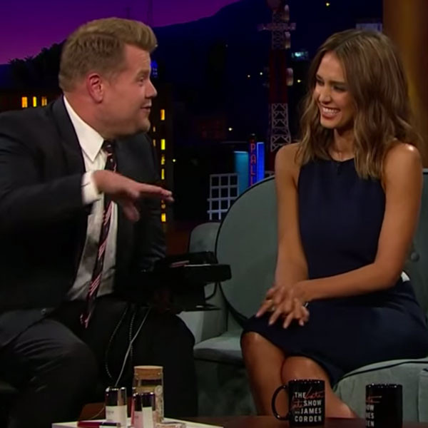 Watch Jessica Alba Prank Call Her Own Company With James Corden!
