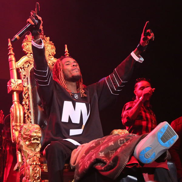 Fetty Wap Returns to the Stage on a Throne After Motorcycle Accident