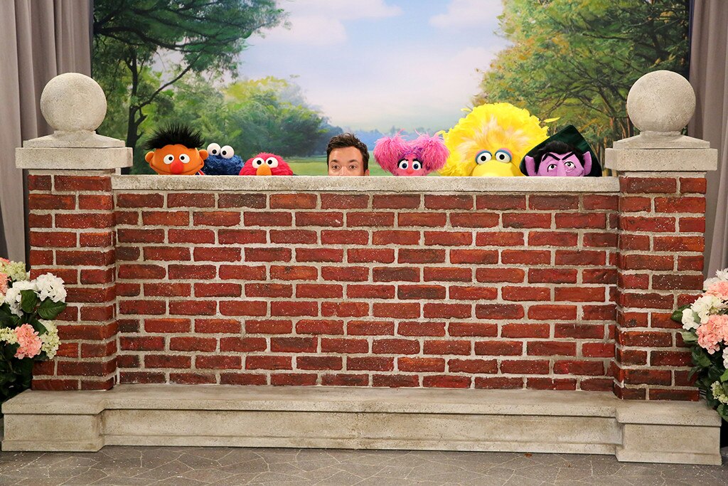 Jimmy Fallon and Sesame Street Characters Photobomb Families on The ...