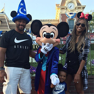 Ciara, Russell Wilson & Son Future Visit Disneyland - E! Online