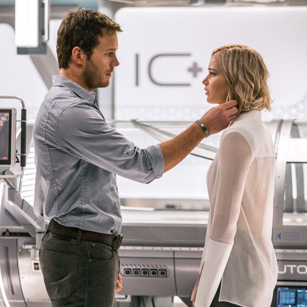 Chris pratt and jennifer lawrence space movie store