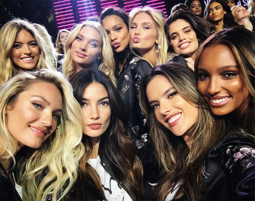Selfie Time! from Victoria's Secret Models Arrive in China for 2017 ...